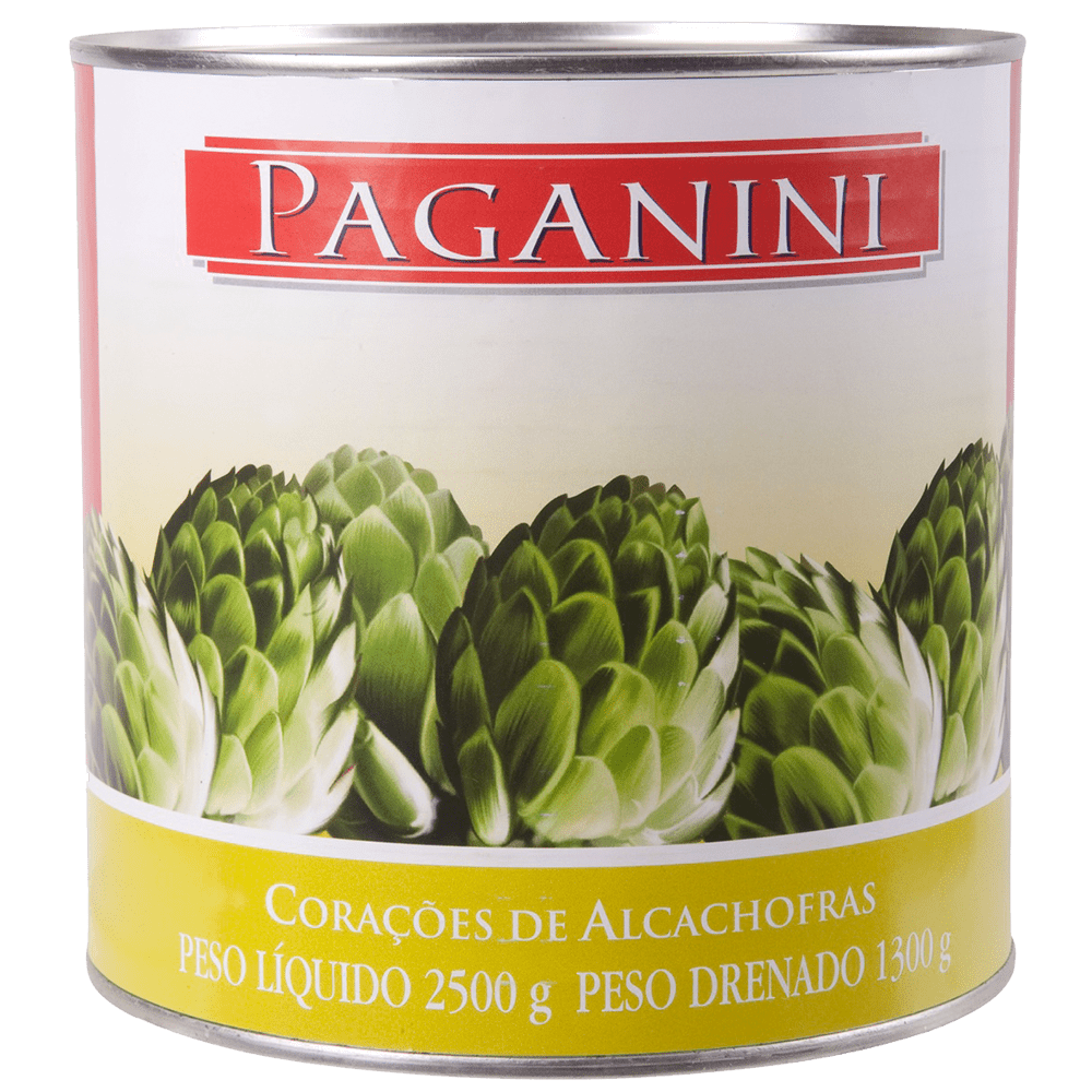Coração de Alcachofra Italiano Paganini em Lata 1,3kg
